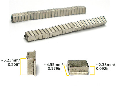 48pc TYCO 440-X2 440-X3! HO Slot Car RARE EARTH TRACTION MAGNET ONLY ...