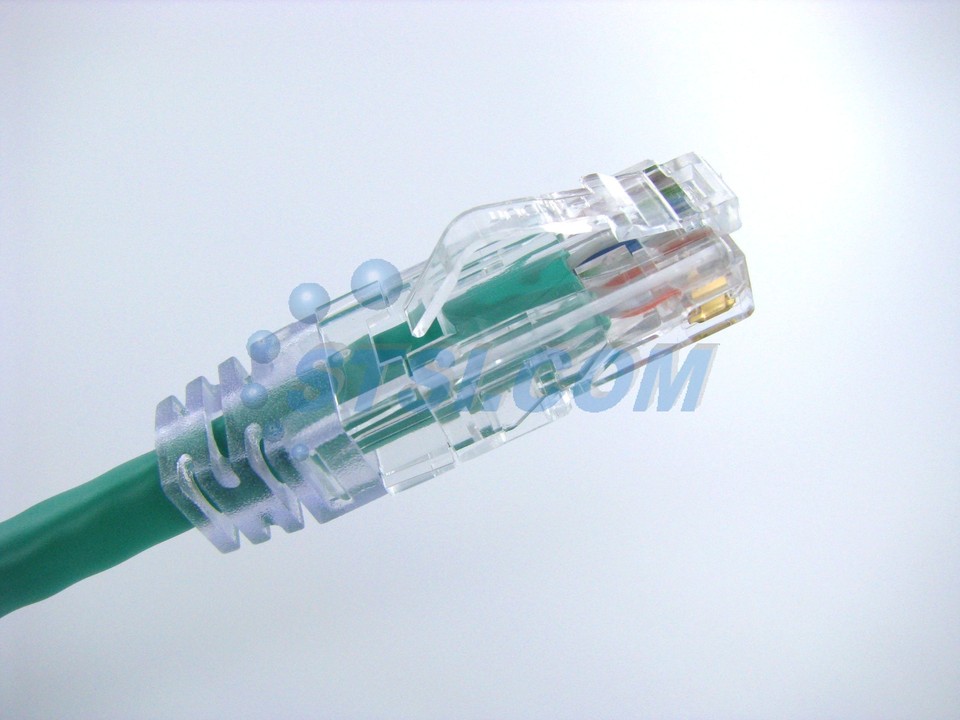 Panduit UTPSP3GRY Cat6 Network Modular Patch Cable/Cord, 3 Ft Green ...