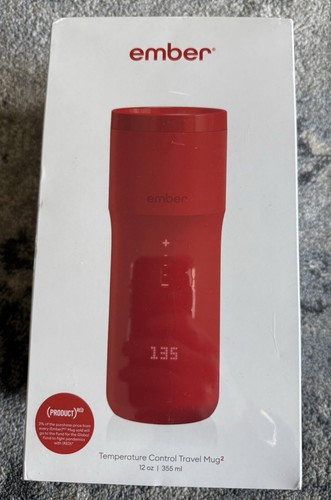 Ember temperature control mug 2 Product Red. Hot Beverage Travel ...