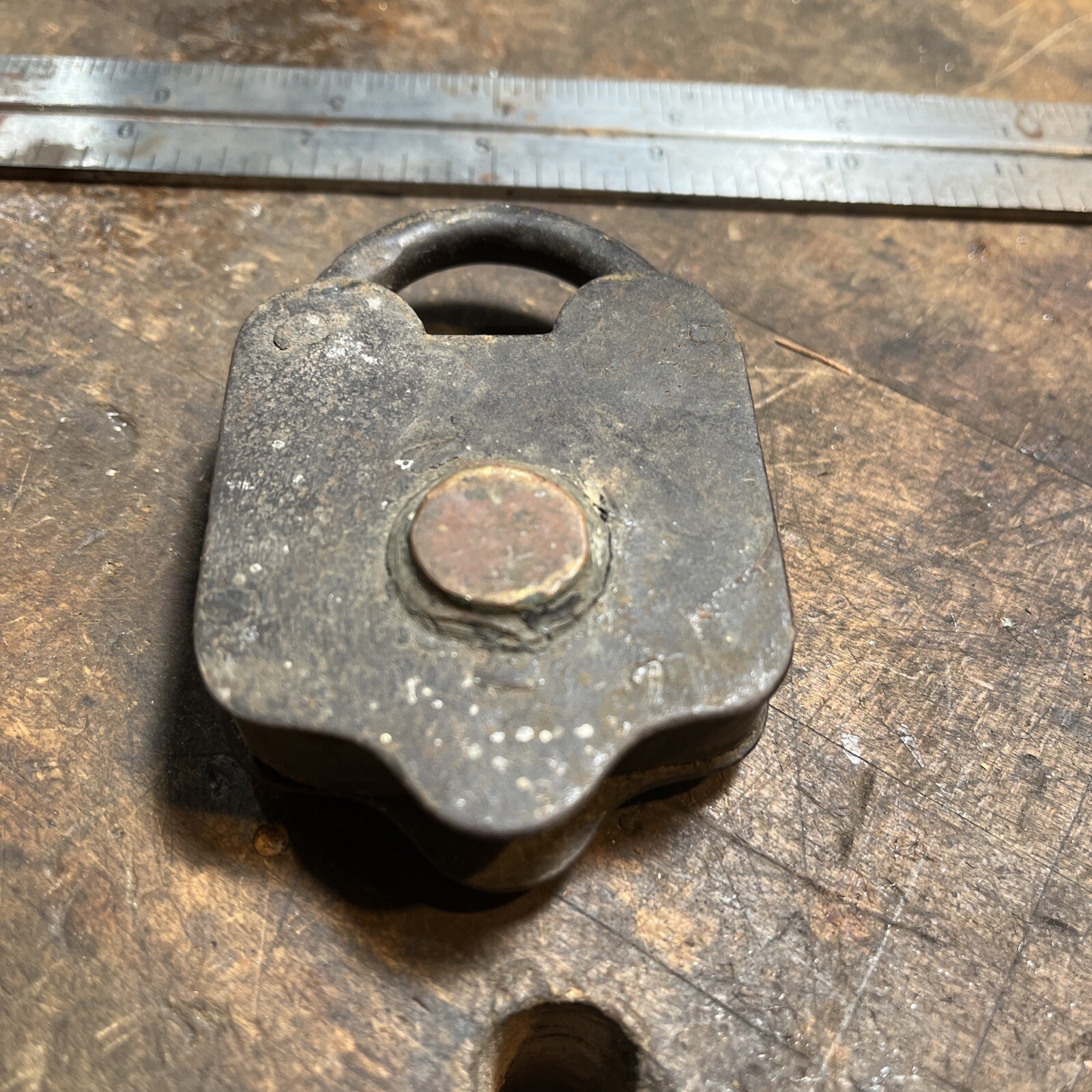 Early vintage lock antique Unusual Padlock Police Railroad | eBay