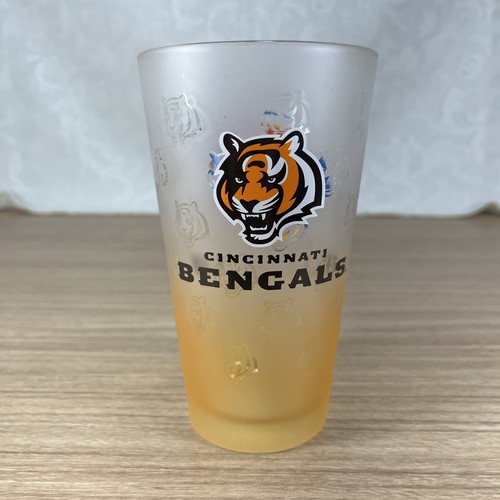 Cincinnati Bengals NFL Football Tiger Logo Orange Miller Lite Beer Pint ...