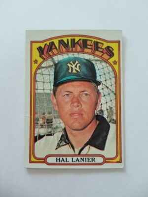 HAL LANIER 1972 TOPPS BASEBALL CARD #589 NEW YORK YANKEES | eBay