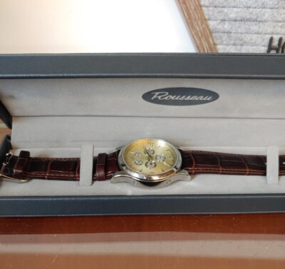 NEW Rousseau Men's Watch 60352-961 Stainless Steel Automatic 37 Jewels ...