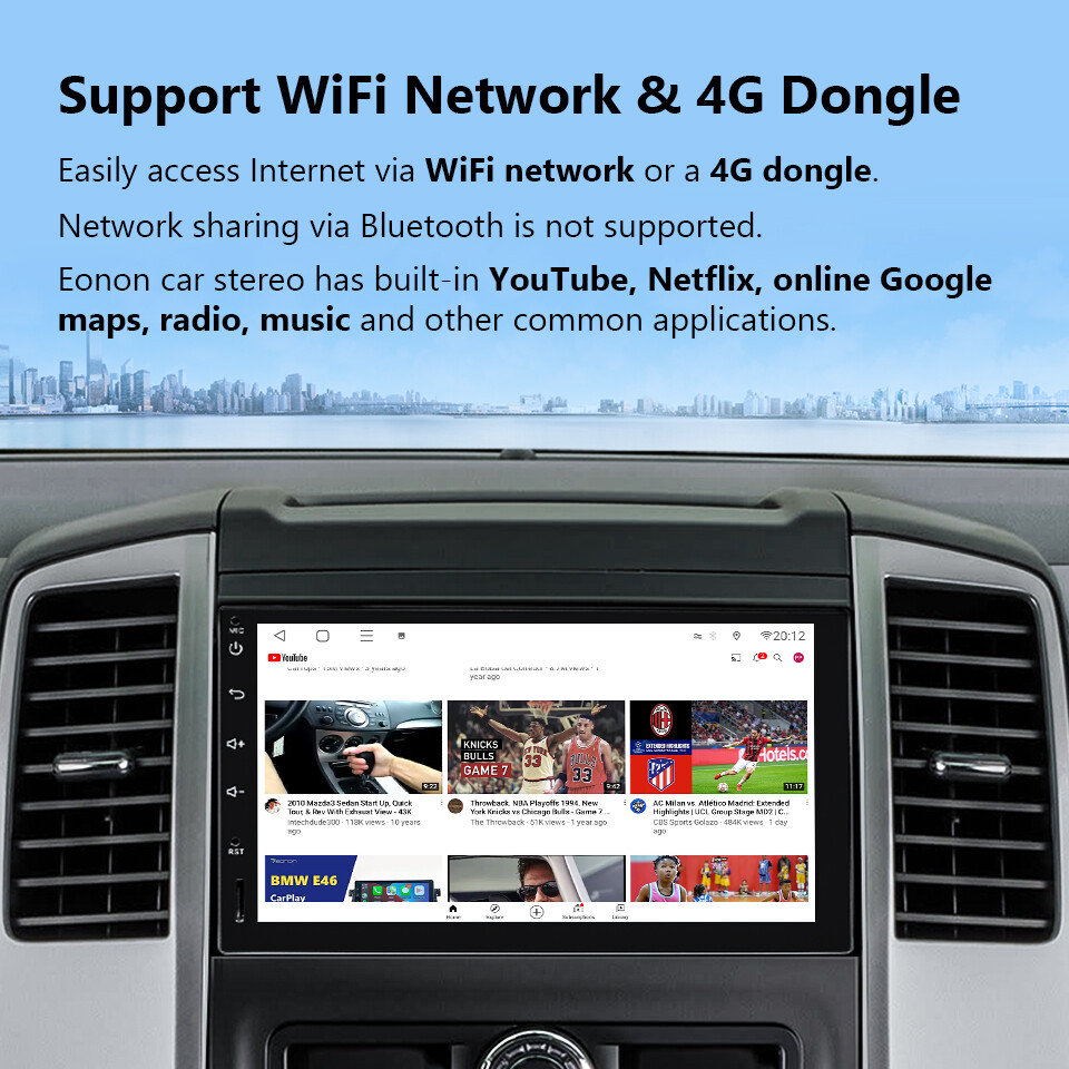 CAM+DVR+OBD+Q04SE Double 2Din Car Stereo Carplay Android 10 8-Core 7 ...