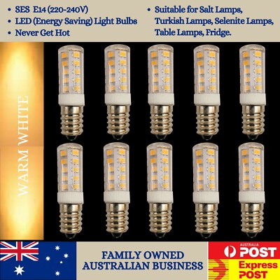 LED Light Bulbs for Salt/Selenite/Turkish/Table Lamps & Fridge-SES E14 ...