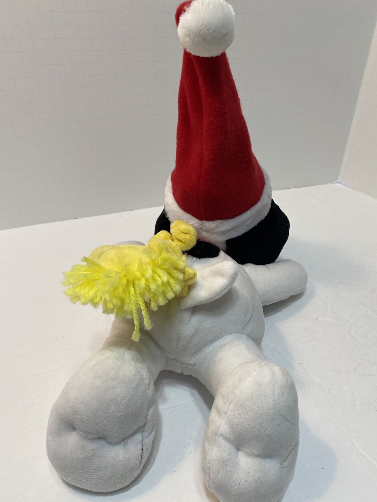 Peanuts Snoopy Snoring Wearing Santa Hat Plush Music Hat Goes Up and ...