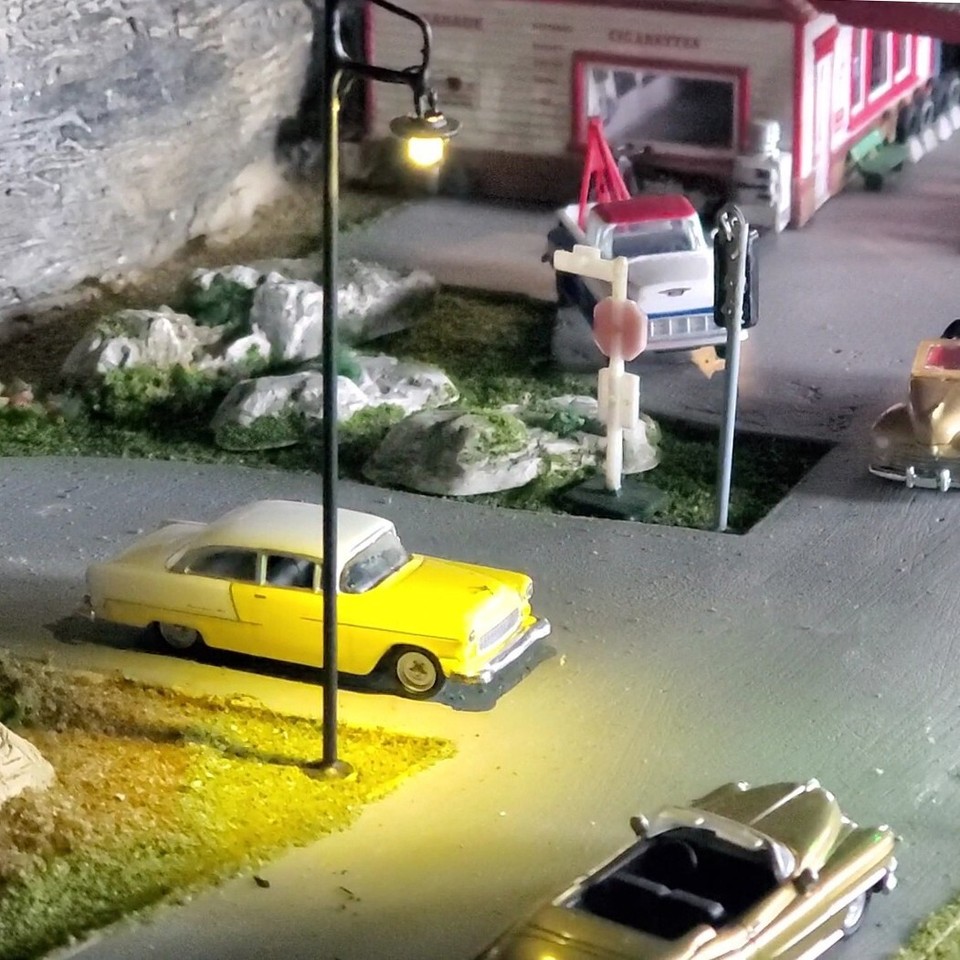 5 x HO scale LED street light model train railroad station yard lamp ...
