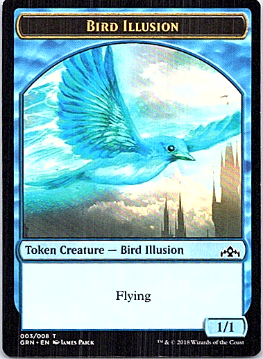 Bird Illusion Token Magic The Gathering Guilds Of Ravnica Light Play | eBay