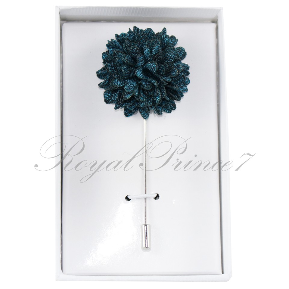 New in Box Mens Suit brooch chest buckle brooch Pin Floral flower lapel ...