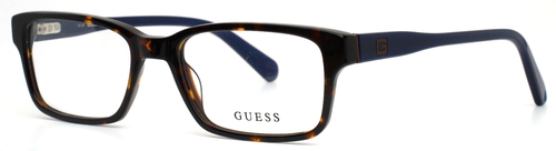 GUESS GU1906 052 Dark Havana Unisex Rectangle Eyeglasses 53-18-145 B:34 ...