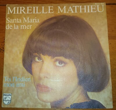 MIREILLE MATHIEU - SANTA MARIA DE LA MER ( DISQUE 45 TOURS ) - V8 - | eBay
