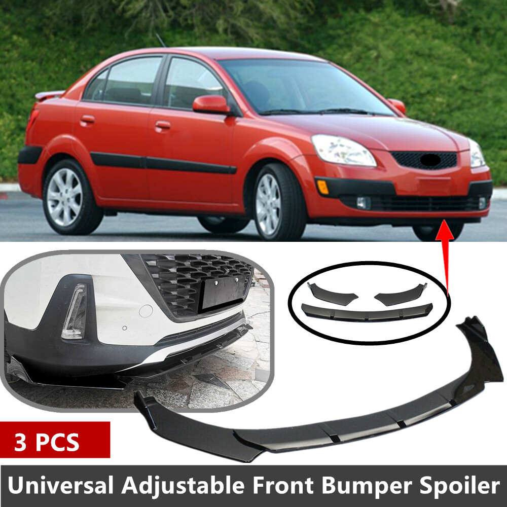 Add-on Universal Fit For 2005-11 Kia Rio Rio5 Front Bumper Lip Spoiler ...