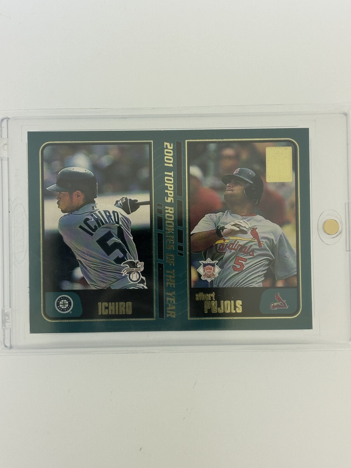 2001 Topps Baseball #T99 Rookie Of The Year Ichiro Suzuki Albert Pujols ...