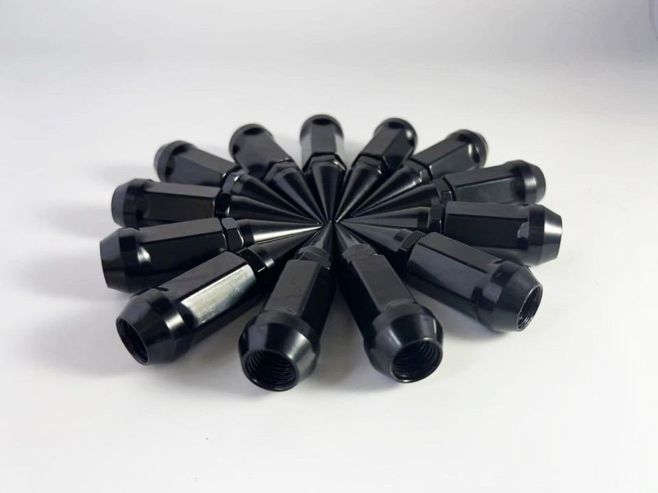 20Pc Black Spike Lug Nut 14X1.5 ForChevy Camaro Dodge Challenger ...