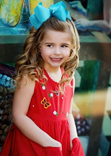 18 Colors Double Layer 5.5Inch Big Bows Grosgrain Ribbon Hair Bows ...