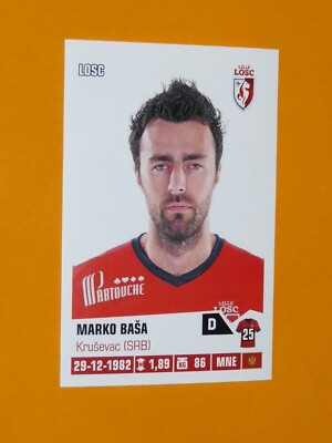 #123 MARKO BASA SERBIE LILLE LOSC DOGUES PANINI FOOTBALL FOOT 2013-2014 ...