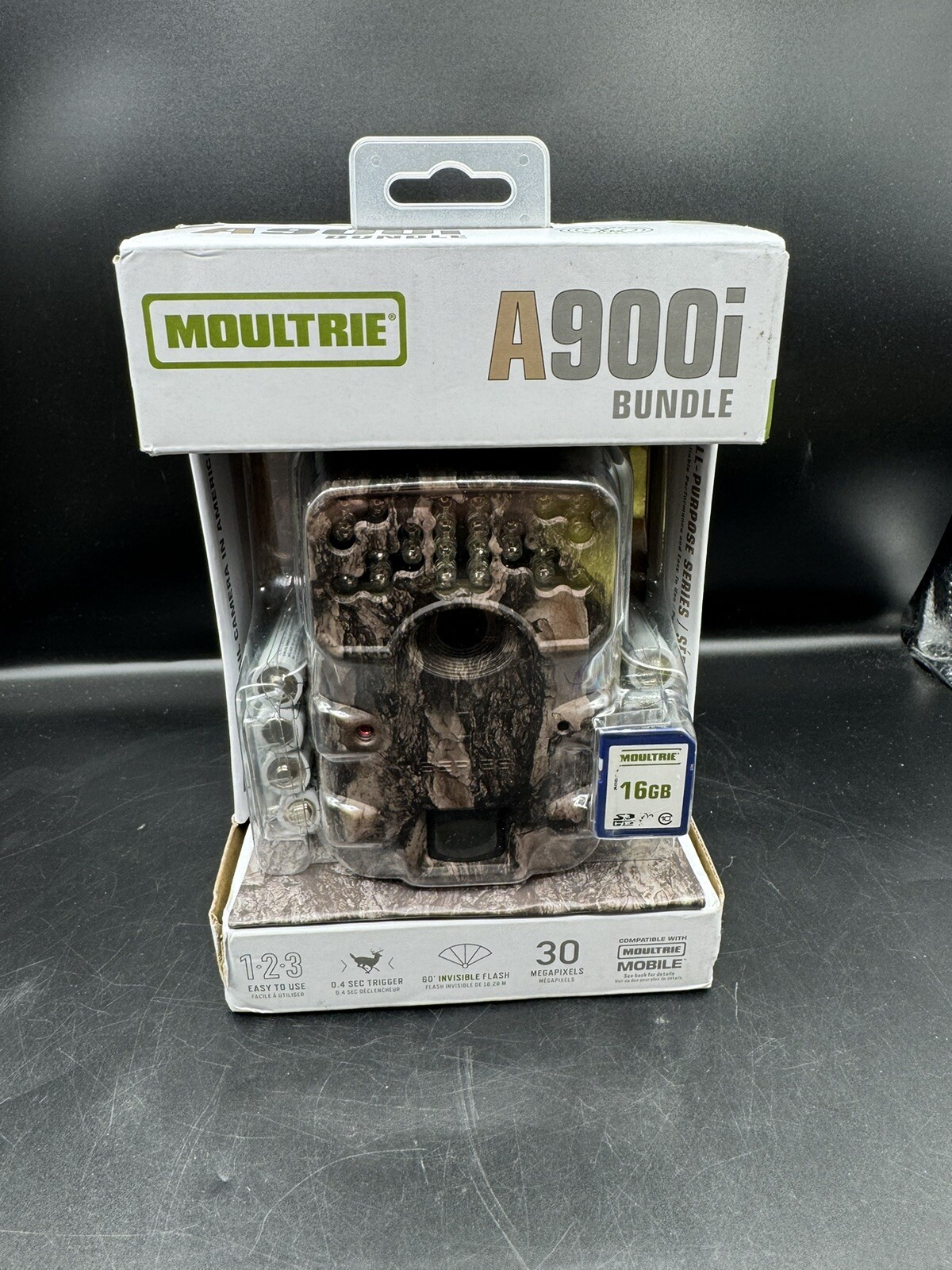 Moultrie A-900i Trail Camera Bundle MCG14002 - 30MP + 16gb SD Card + 8 ...