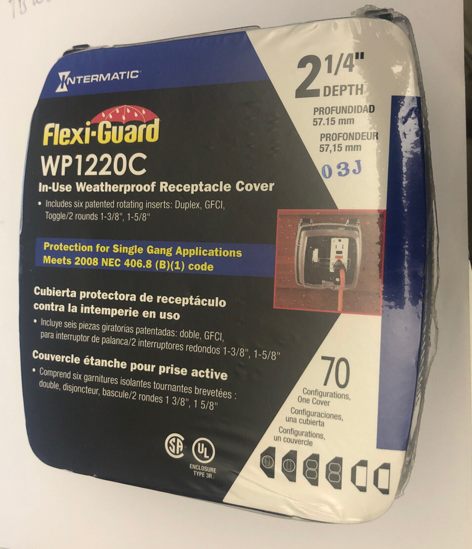NEW IN PACKAGE INTERMATIC FLEXI GUARD RECEPTICAL COVER WP1220C | eBay