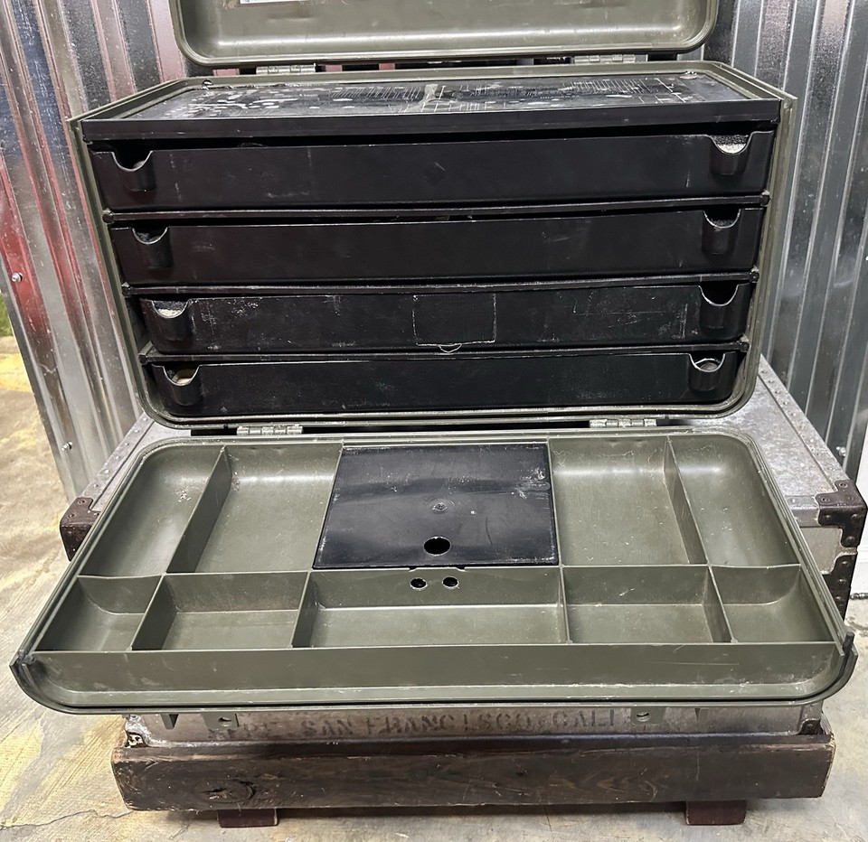 Military General Mechanic Tool Kit SK Socket & Wrench Sets Crescent Box ...