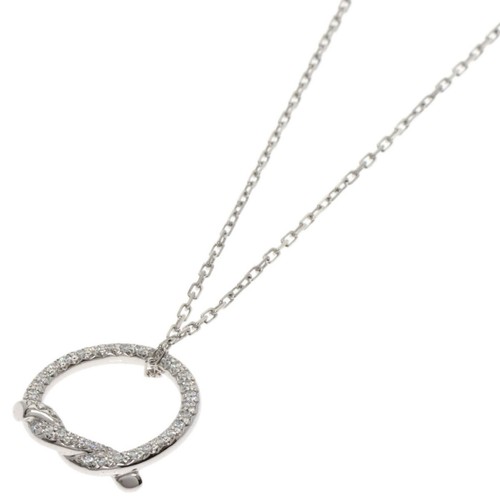 Cartier Entrelacé Diamond Necklace in 18K White Gold for Women | eBay UK