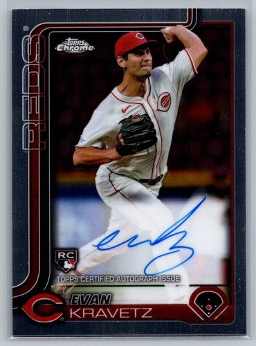 2025 Topps Chrome Rookie Autographs Evan Kravetz #RA-EK | eBay