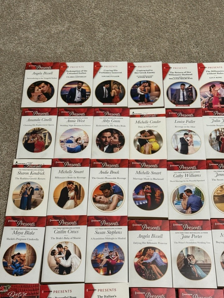 Lot of 58 Harlequin Presents Romance Paperback Books, Desire - Some ...