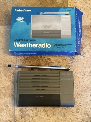 RadioShack 12-241 Vintage Crystal Controlled Weather Radio USED TESTED ...