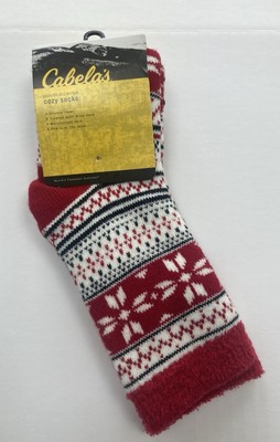 1 Pair Cabela SOCKS Cozy Double Layer Aloe Infused Women Crew Soft OS ...