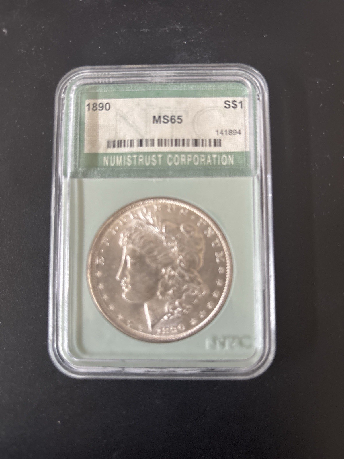 1890 Morgan Silver Dollar – NTC MS65 – Gem BU Luster – $1 Coin CLEAN | eBay