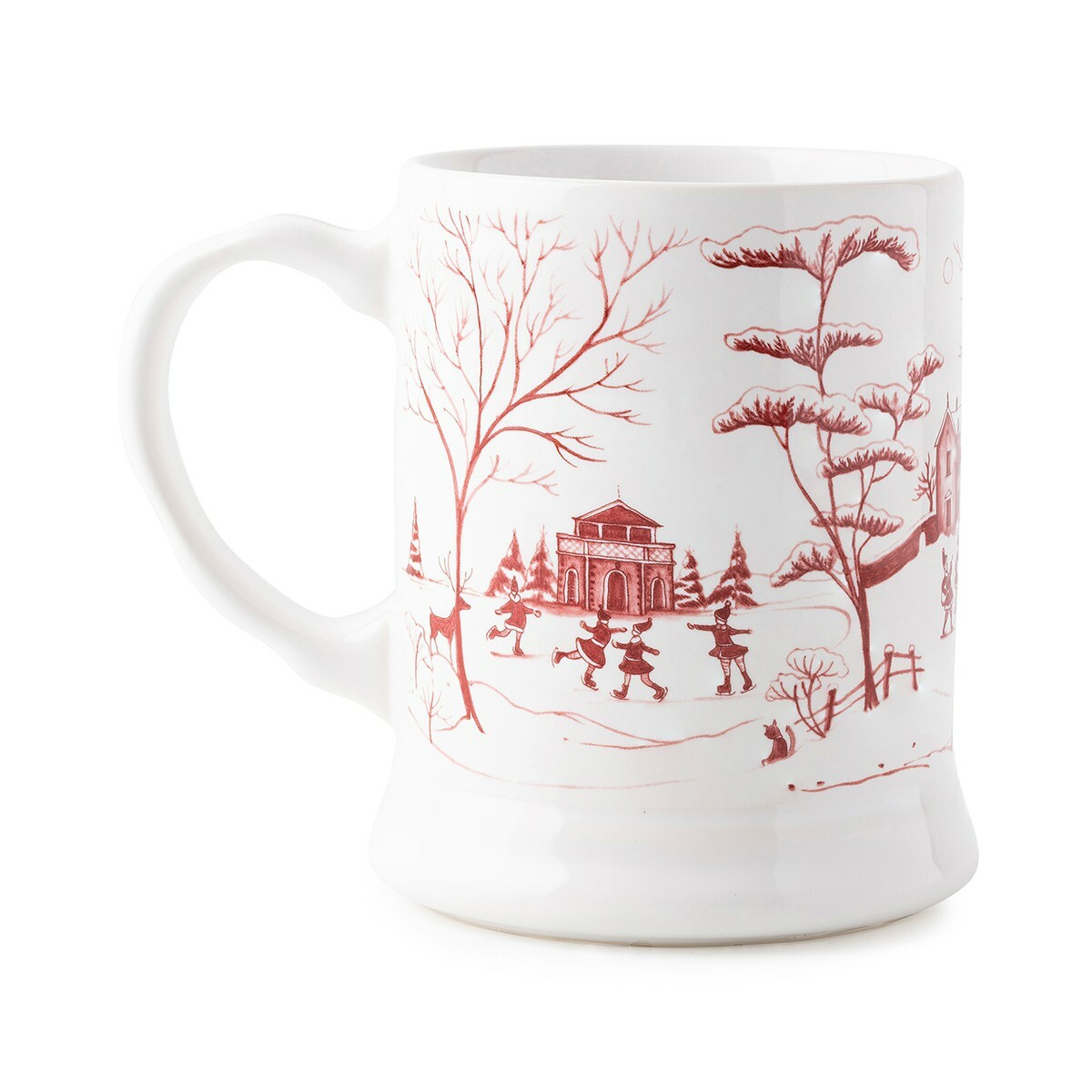 Juliska Country Estate Winter Frolic "Mr. & Mrs. Claus" Ruby Mug Set of ...