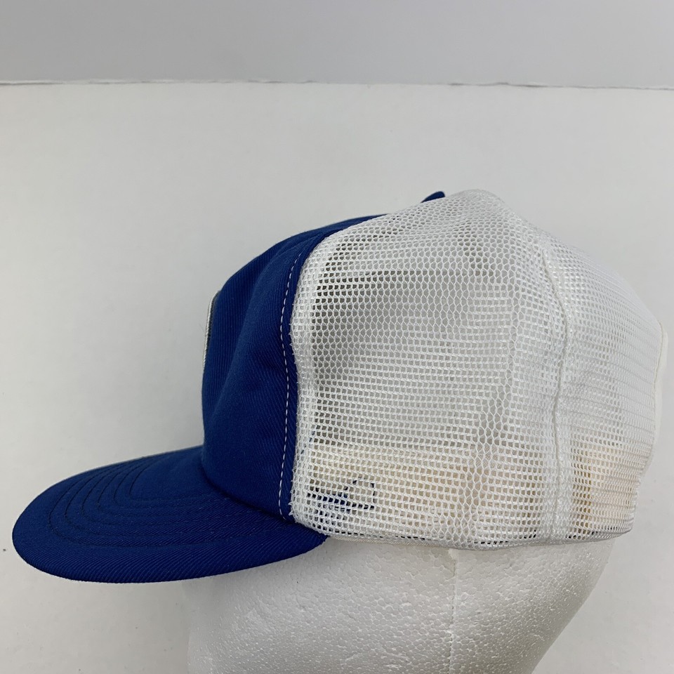 Vtg GE General Electric Patch Hat 2-Tone Mesh USA Snap Back Trucker Dad ...