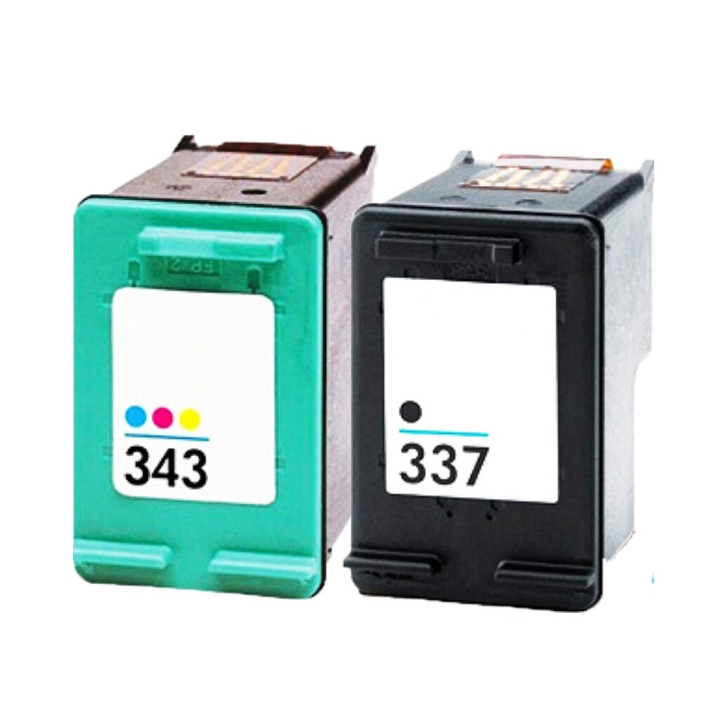 2 Ink Cartridge For HP Deskjet 5943 6940 6940dt H470b HP337 343 | eBay UK