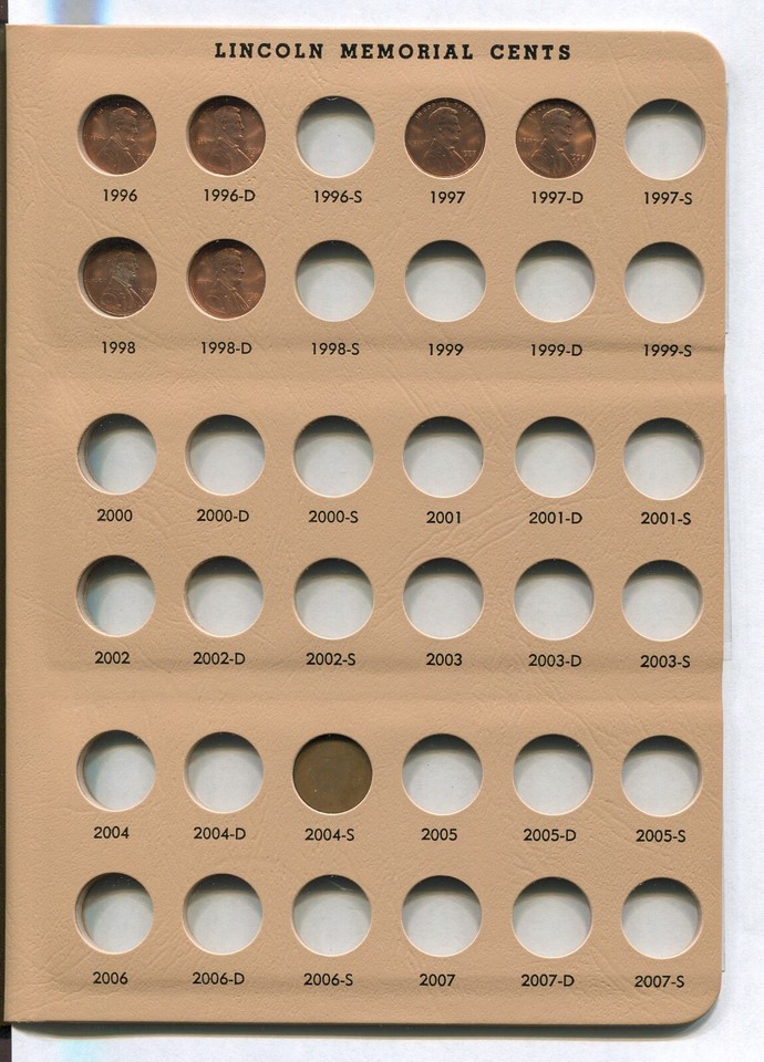 ~MOSTLY COMPLETE~ Lincoln Cent Collection, 1909-2007 Dansco Album cs39 ...