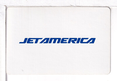 Single Airline Playing Card "Jet America, JTA-100 B" Chan/Mertens ...