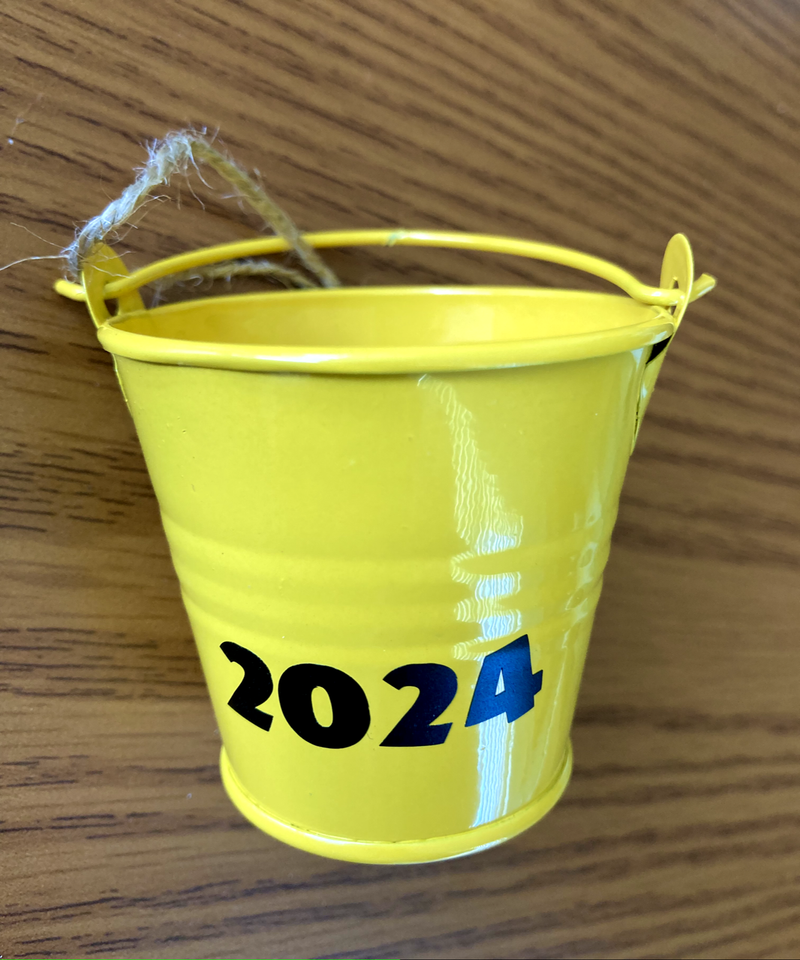 Disney Cruise Line Metal Sand Bucket with DCL LOGO Christmas Ornament ...