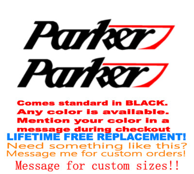 PAIR OF 20" PARKER BOAT HULL DECALS. MARINE GRADE. YOUR COLOR CHOICE.40 ...