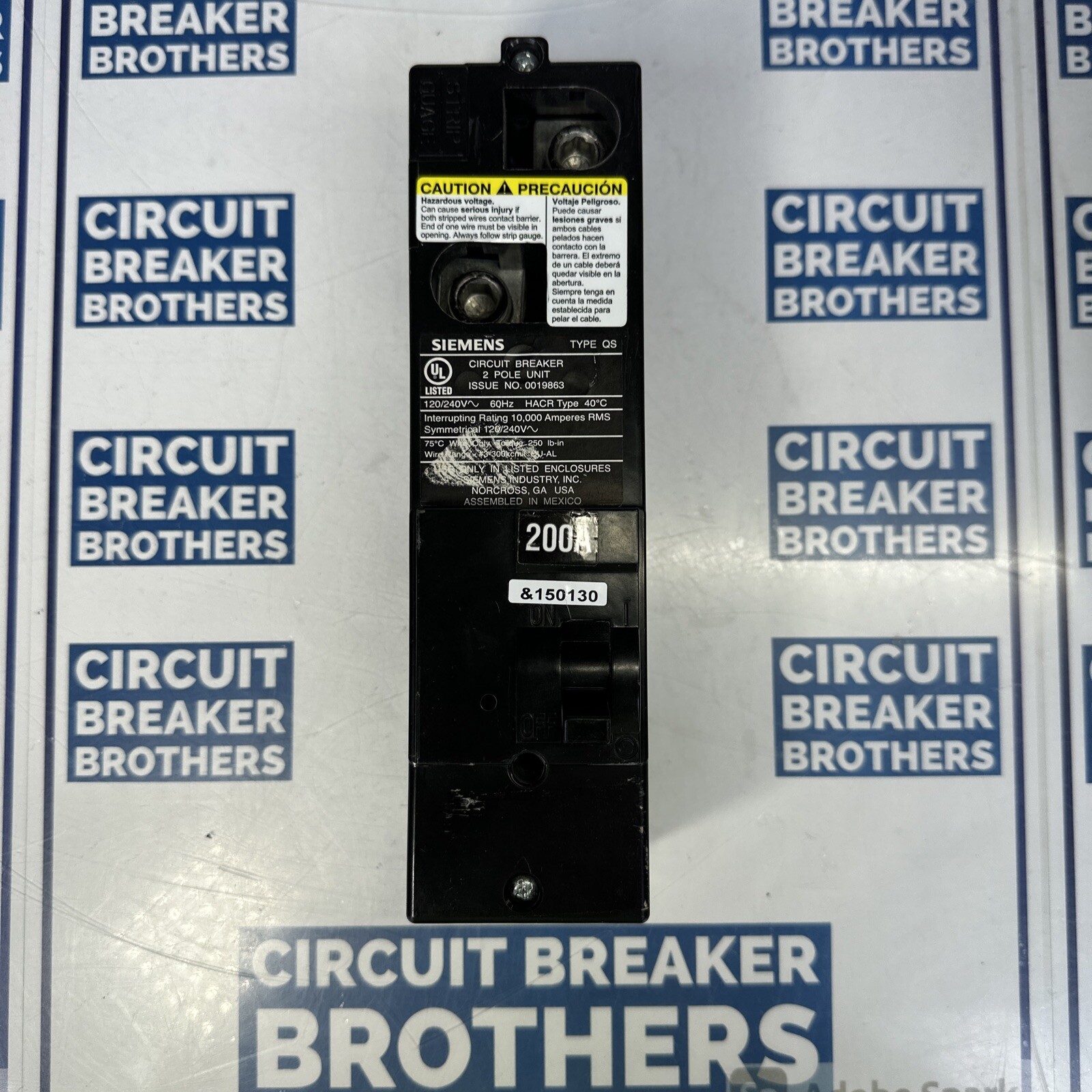 Siemens QS2200 200 Amp 240 Vac 2 Pole Circuit Breaker-Warranty (Ship ...