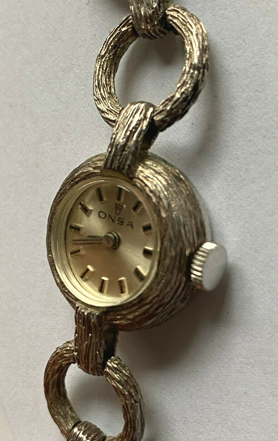 Onsa - 835er Silber - selten Vintage Damenuhr - Handaufzug - Werk läuft ...
