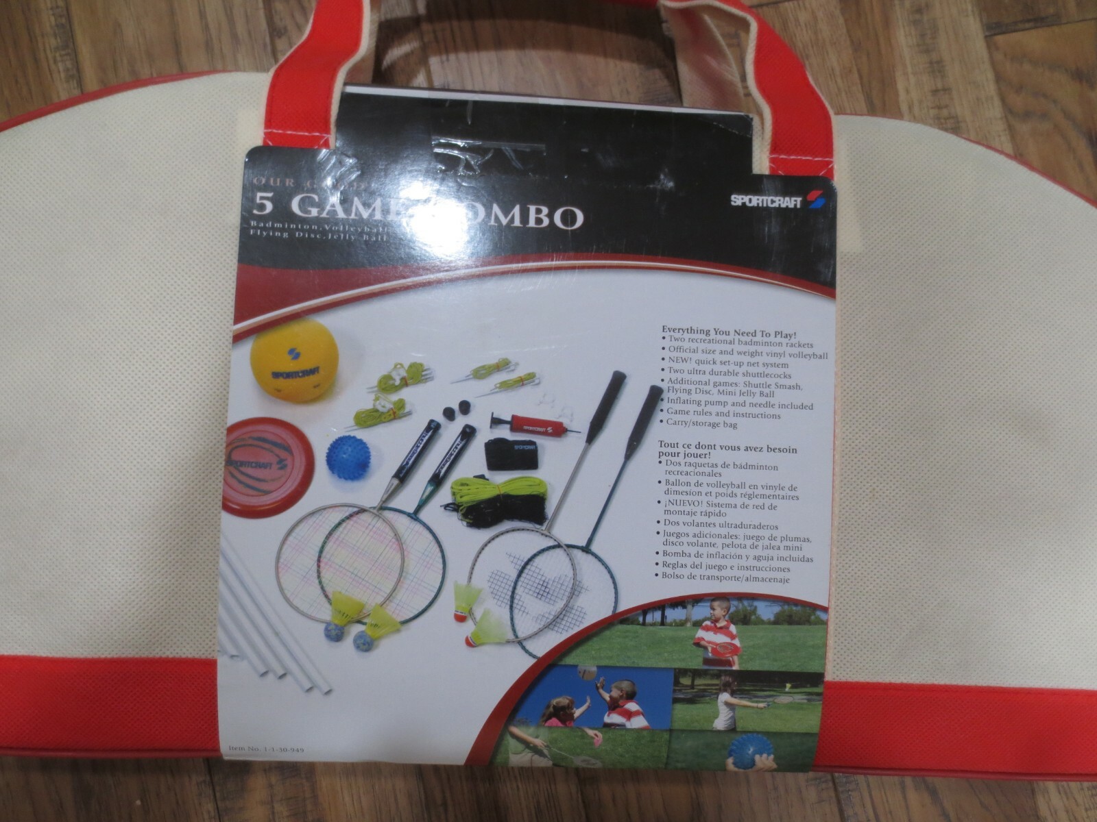 Sportcraft 5 Game Combo-Badminton, Volleyball, Shuttle, Flying Disk ...