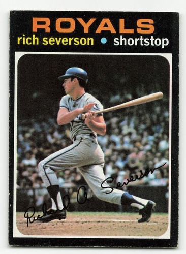 1971 Topps #103 Rich Severson - Kansas City Royals RC - ID064 | eBay