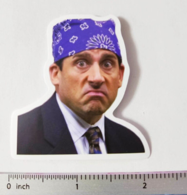 Michael Scott Office Prison Mike Bandana Waterproof Decal Sticker 2.25 ...