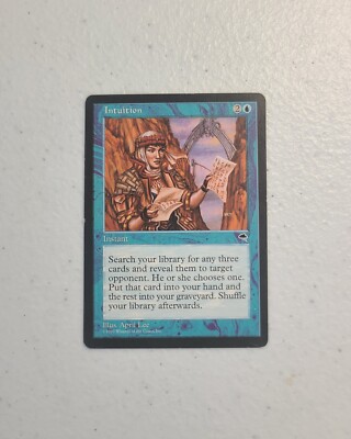 Intuition Magic: The Gathering - Tempest (1997) #070 Rare Near Mint ...