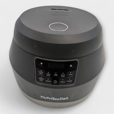 Nutribullet Everygrain Cooker 600-Watt, 10-Cup Nonstick Cooking Pot ...
