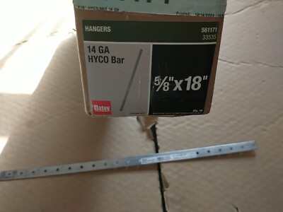 Oatey 335351 Hyco Pipe Bracing Bar, 14 Gauge, 5/8 x 18-In. Quantity 25 ...