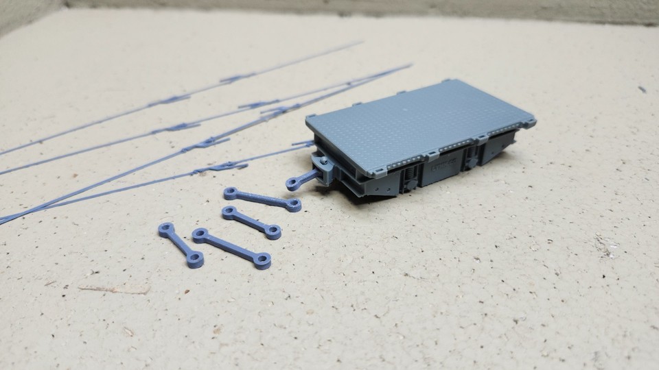 Gn15 Lynn.Co Flat Car Kit (New Design with loading straps) | eBay