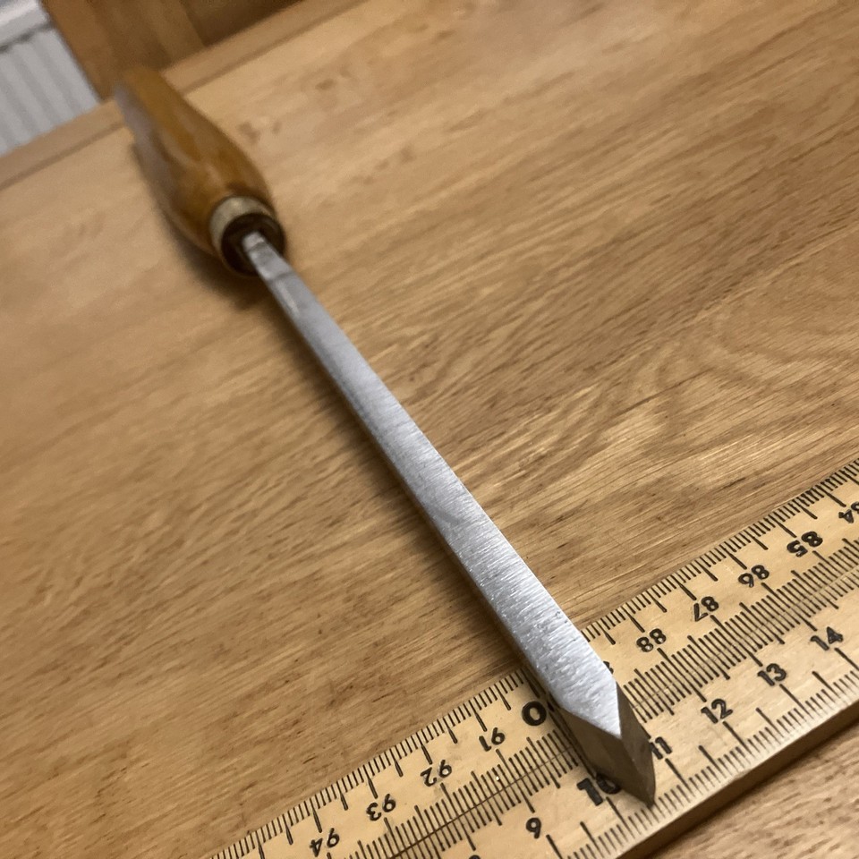 Woodturning 8mm wide parting chisel beech handle | eBay UK
