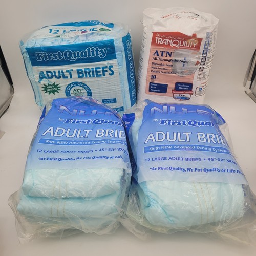 Vintage Adult Diapers Briefs First Quality Tranquility Nu Fit Small ...