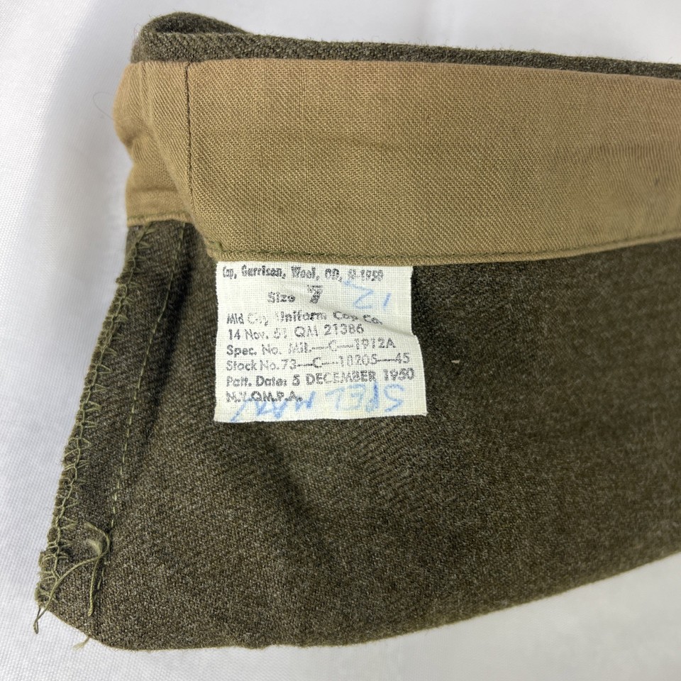 Boy Scouts Of America Garrison Hat Flat Side 100% Wool 1950’s BSA Size ...