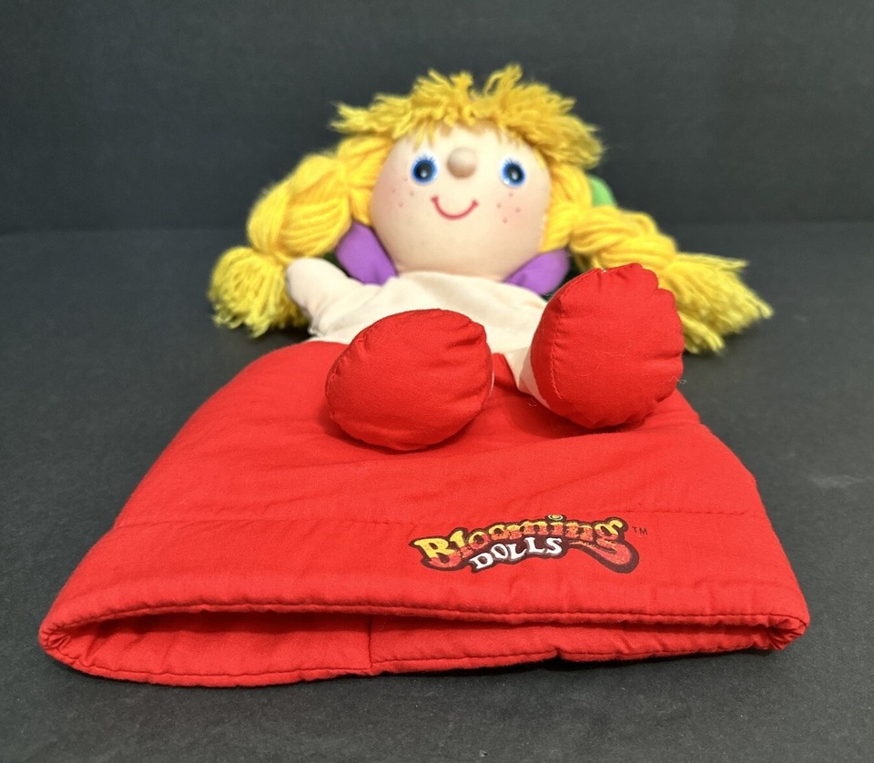 "BLOOMING DOLLS - RED POT" VINTAGE PLUSH TOY FLOWER PUPPET - 1987 - CAP ...