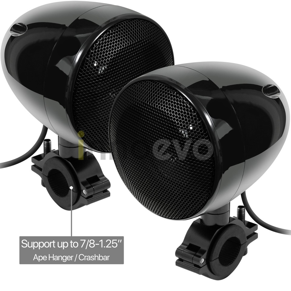 1000W Amp Bluetooth Waterproof ATV UTV RZR Polaris Stereo Speakers ...